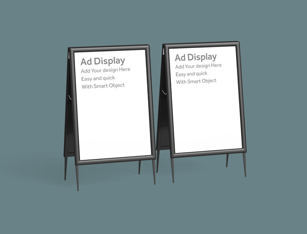 Ad Display Mockup Mockup World Ad Display Mockup Mockup World