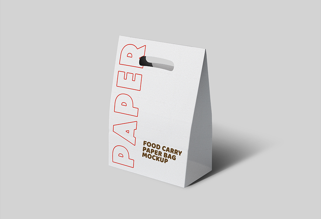 Take away Paper Bag Mockup Set Mockup World Take away Paper Bag Mockup Set Mockup World