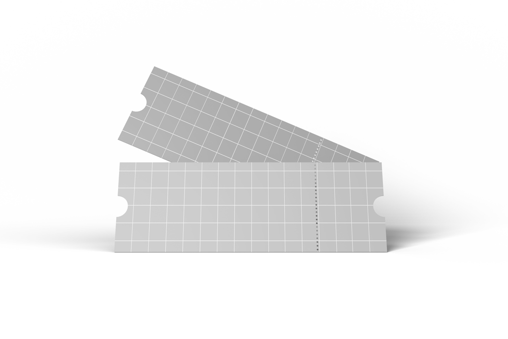 Perforated Tickets Mockup - Mockup World