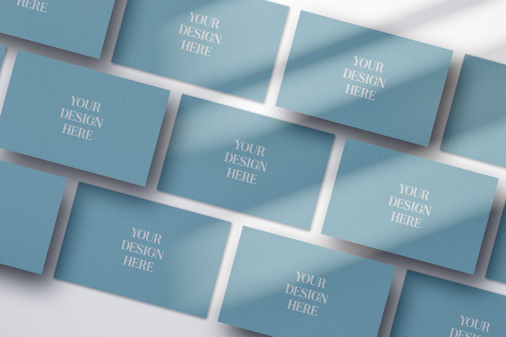 Business Cards Grid Mockup Set - Mockup World