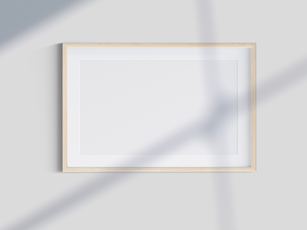Horizontal Wooden Frame Mockup Mockup World Horizontal Wooden Frame Mockup Mockup World