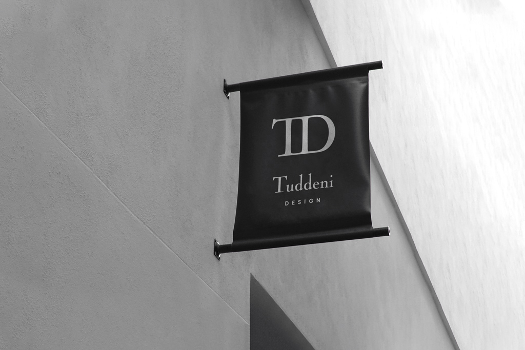 Shop Sign (Flag-Style) Mockup - Mockup World