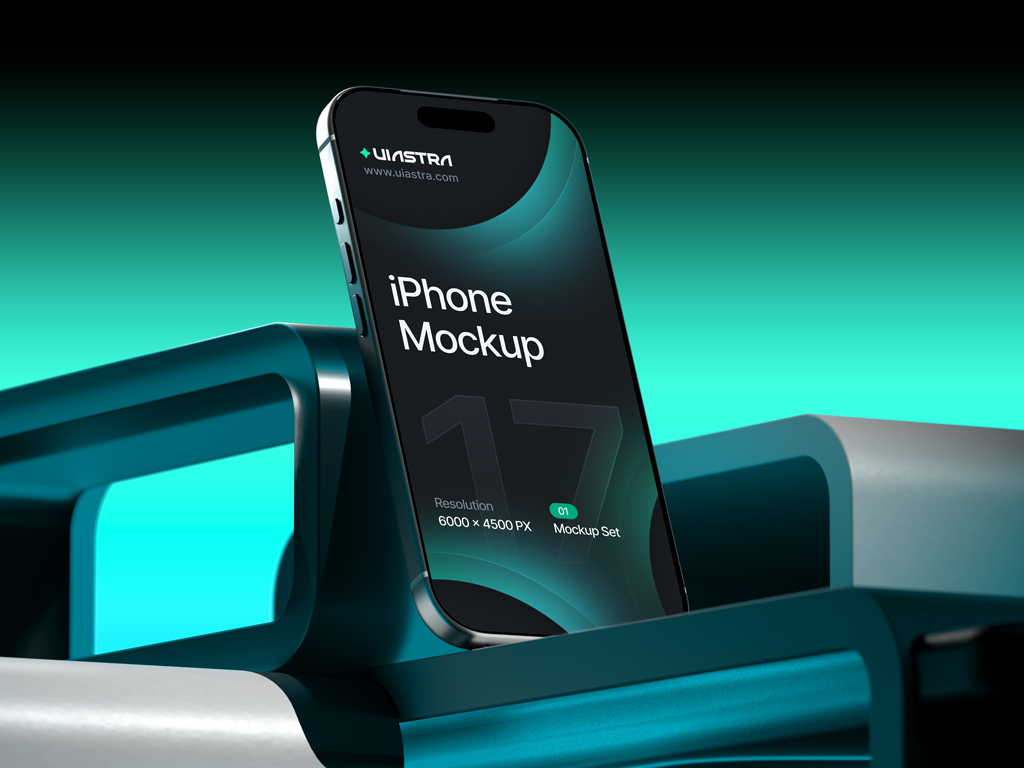 Futuristic iPhone Mockup Bundle - Mockup World