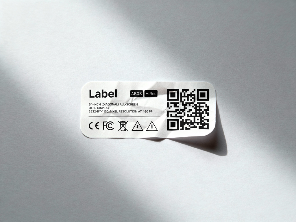 Wrinkled Label Mockup - Mockup World