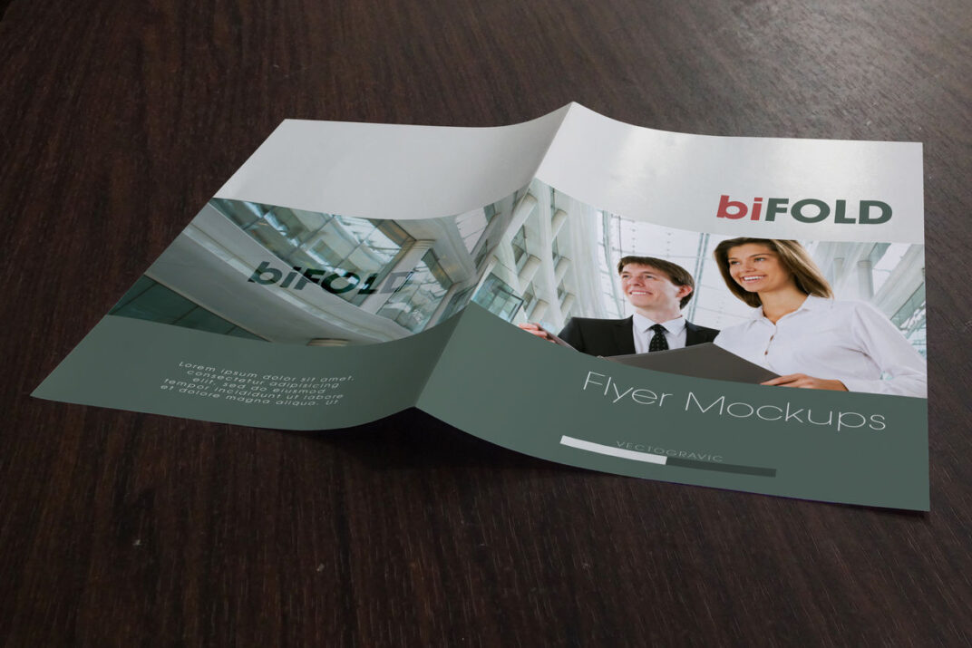 Bifold Flyer Mockup Bundle - Mockup World