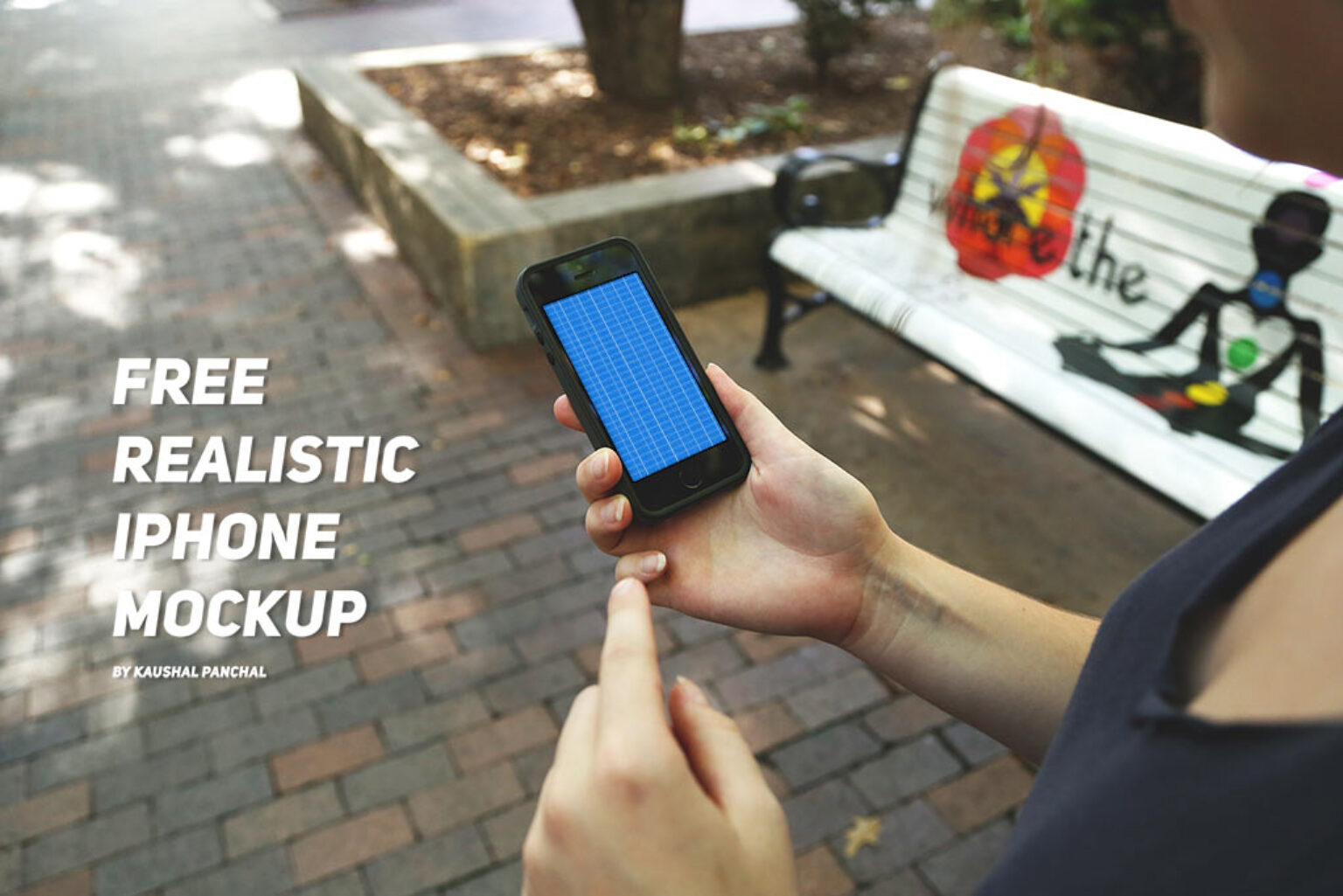 Outdoor iPhone Mockup - Mockup World