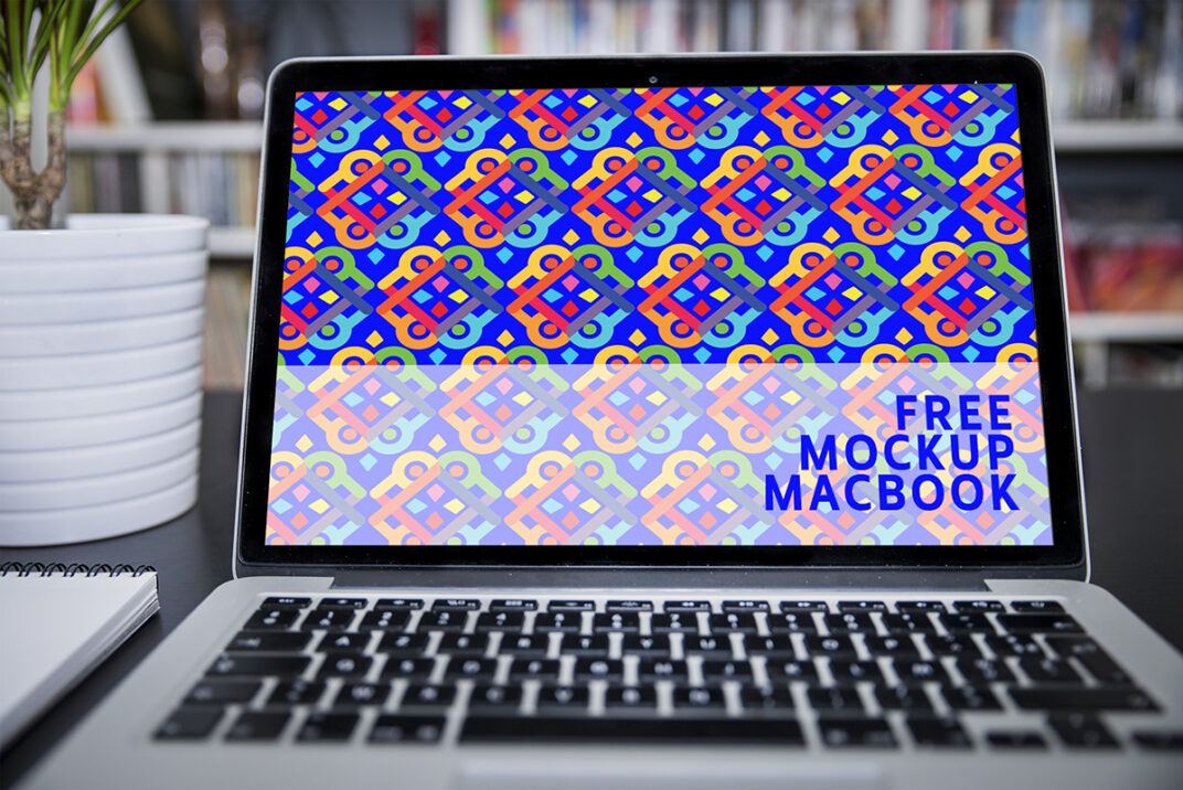 Front-view MacBook Mockup - Mockup World