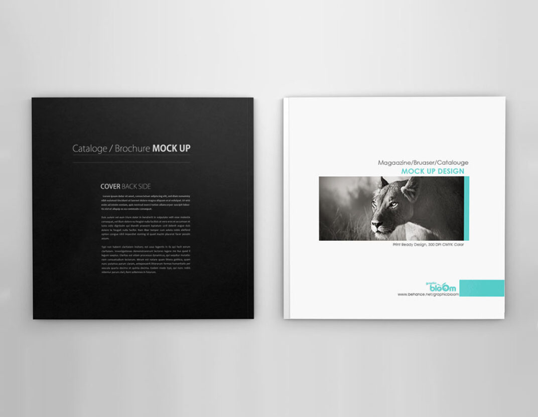 Square Catalogue Mockups - Mockup World
