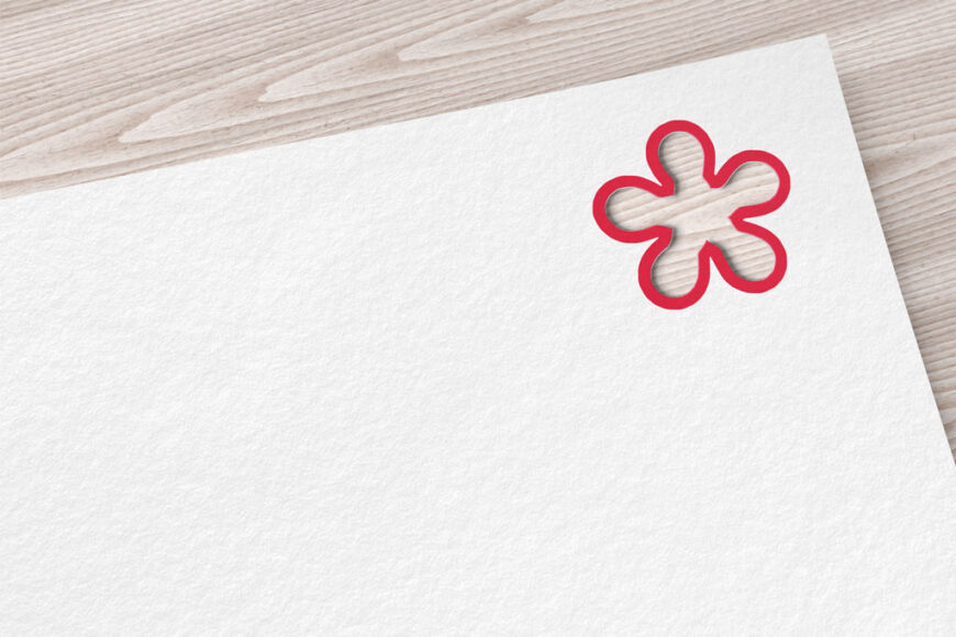 Photo-realistic Paper cut-out Logo Mockup - Mockup World