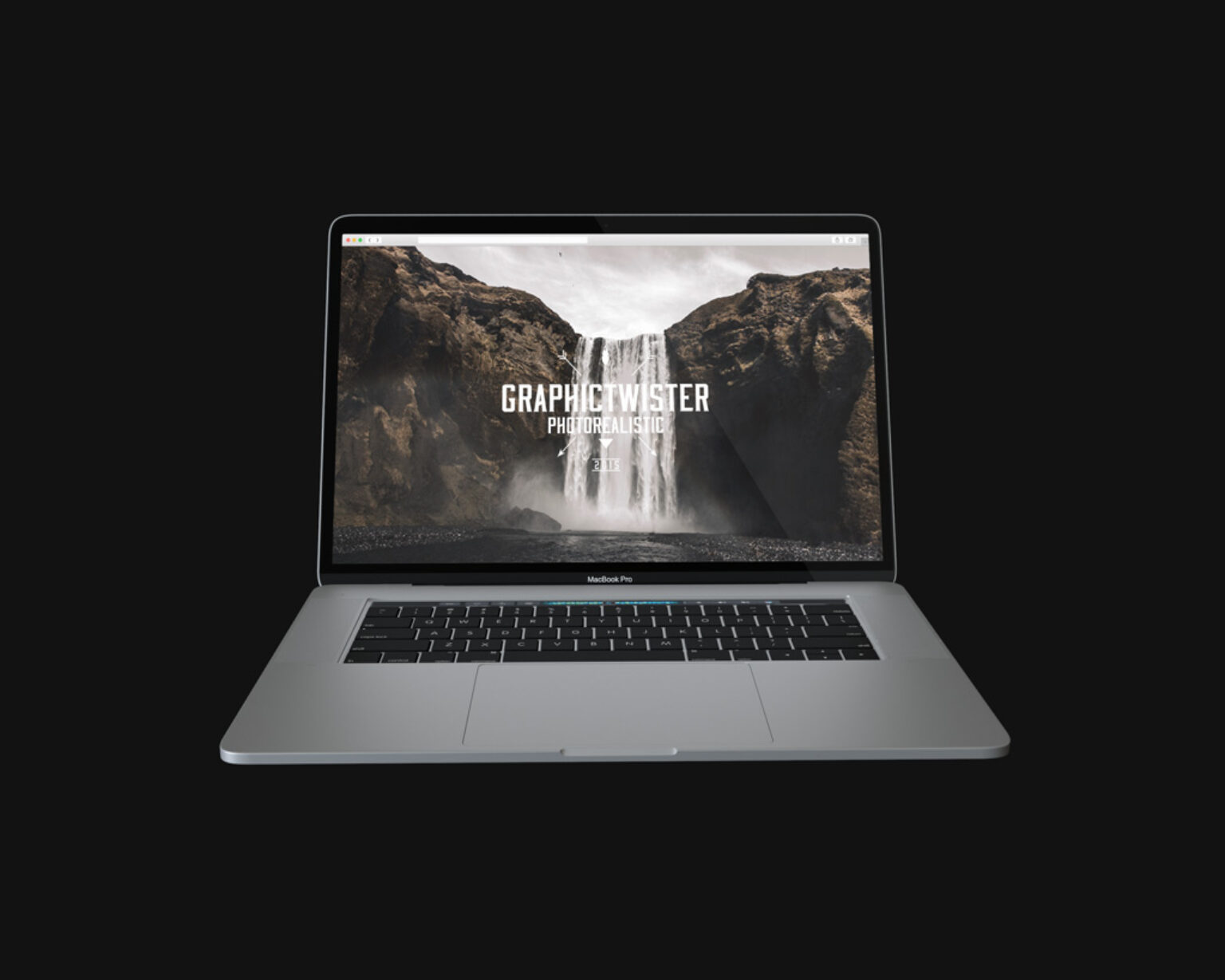 Front-View MacBook Pro Mockup - Mockup World