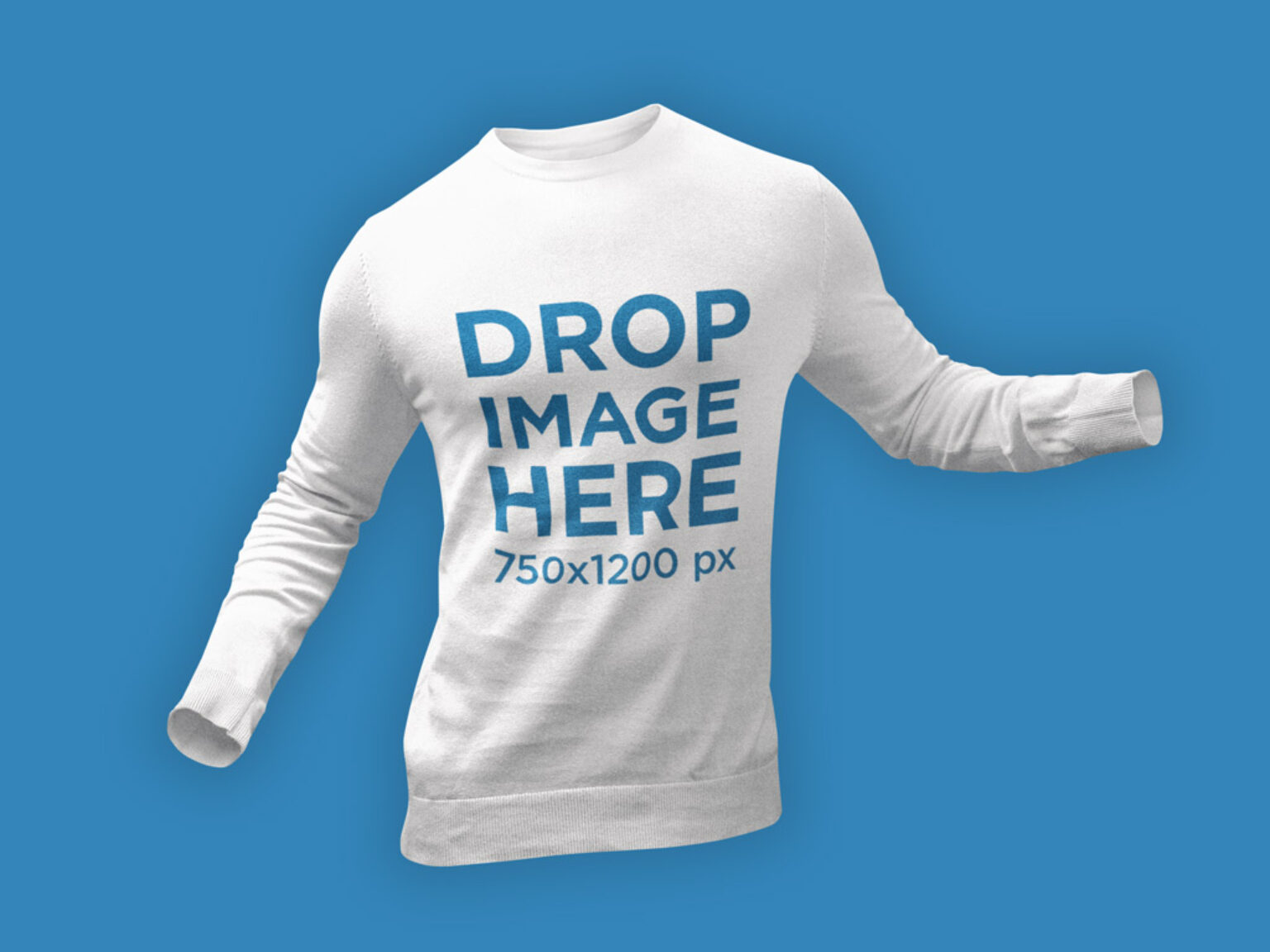 Men's Crewneck Invisible Man Mockup - Mockup World