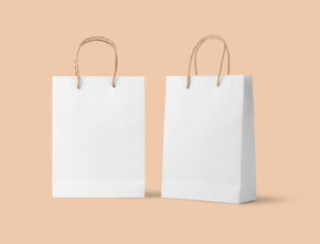 Paper Bags Mockup - Mockup World