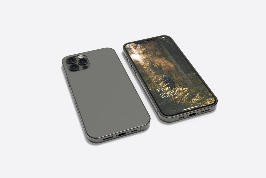 iPhone 12 (Front & Back) Mockup - Mockup World