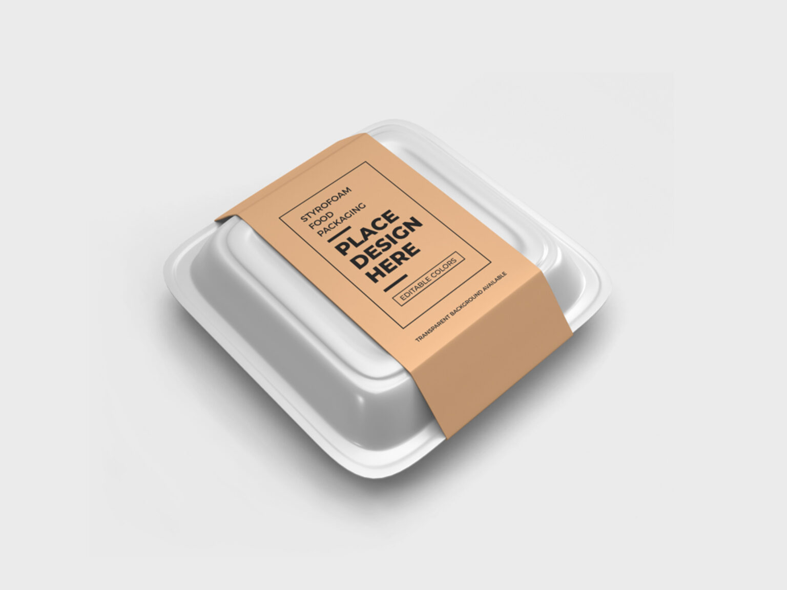 Food Packaging with Label Mockup - Mockup World
