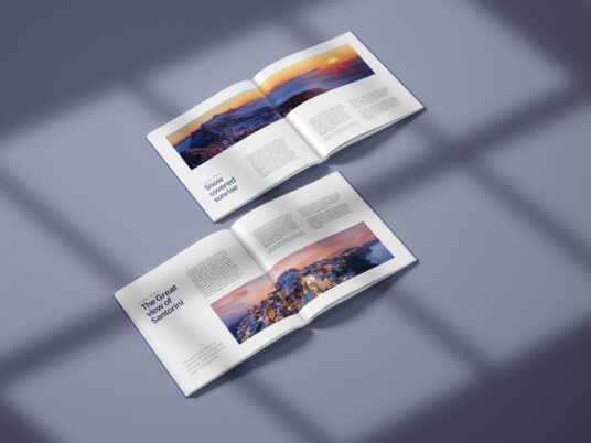 Square Catalog Mockup - Mockup World