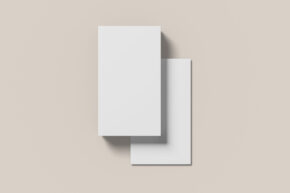 Vertical Business Cards Mockup - Mockup World