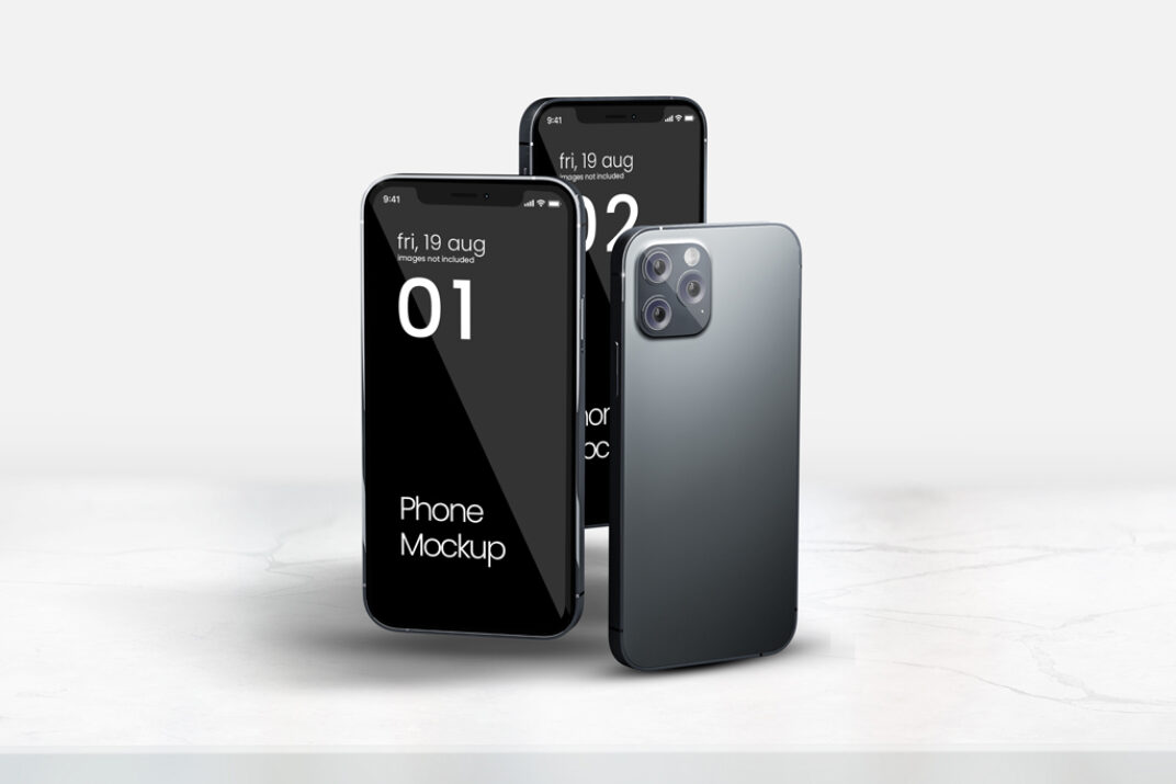iPhone 13 (Graphite) Mockup - Mockup World