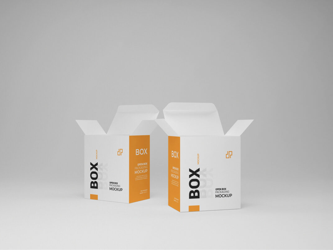 Open Product Boxes Mockup - Mockup World