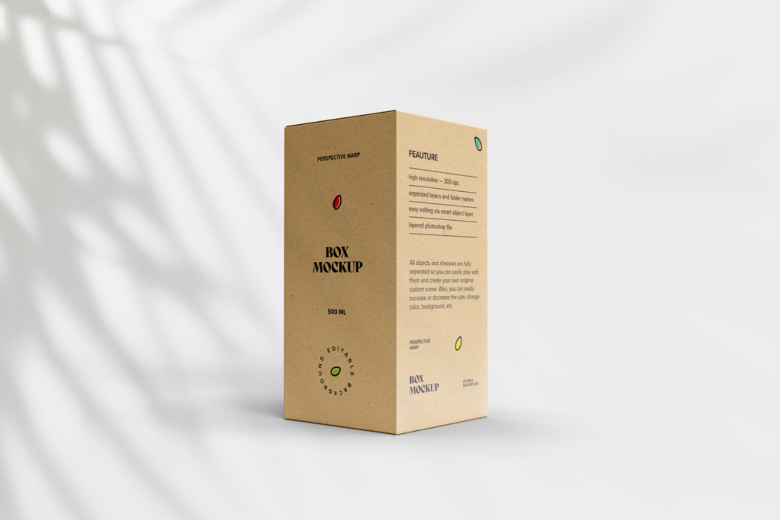 Small vertical Box Mockup - Mockup World