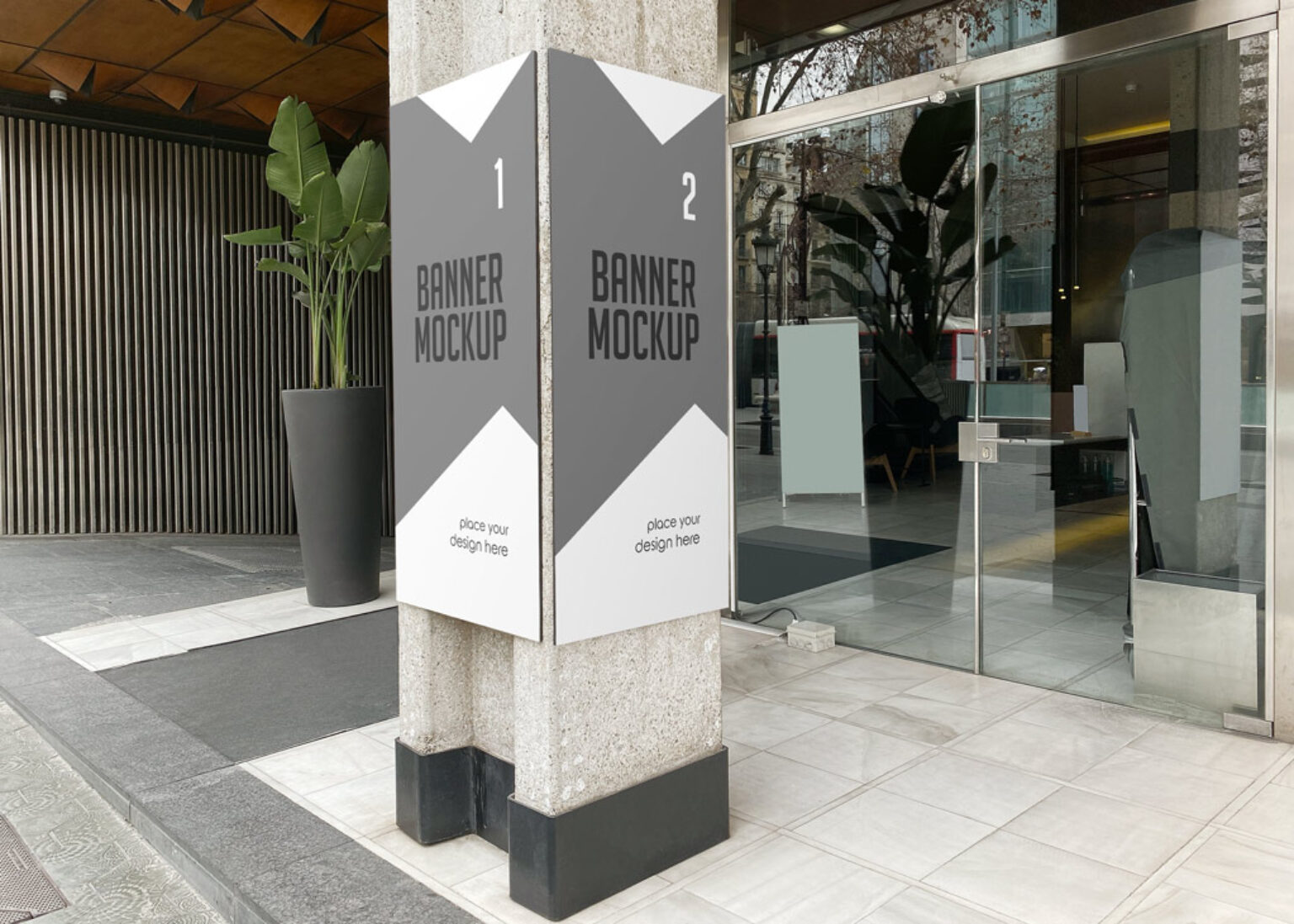 Outdoor Advertising Mockup Set - Mockup World