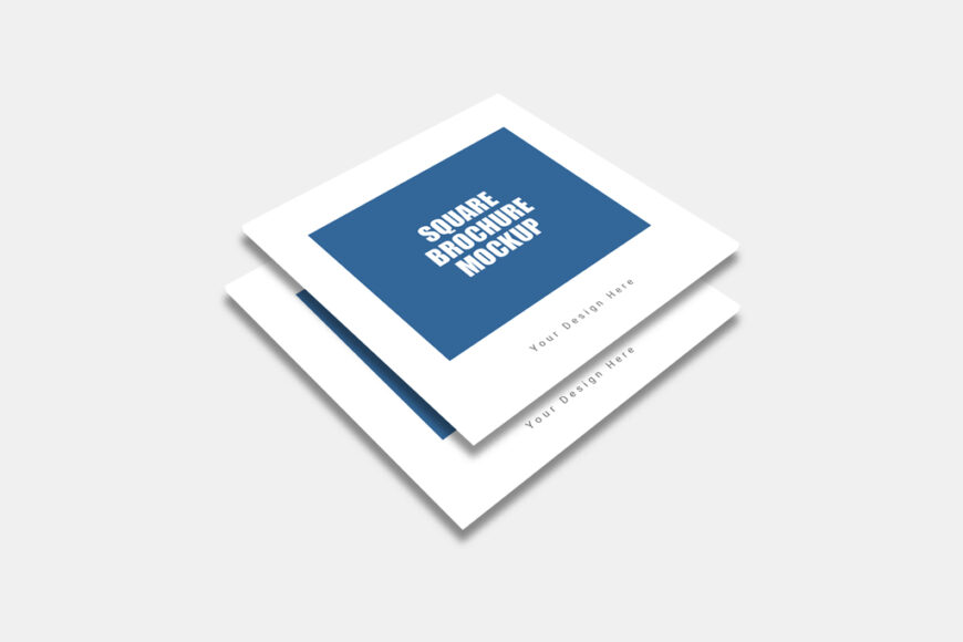 Square Brochures Mockup - Mockup World