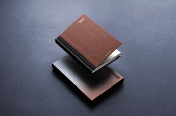 Floating Square Booklet Mockup - Mockup World
