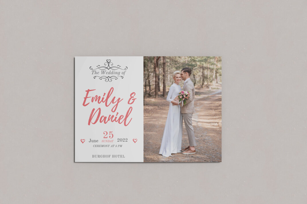 Invitation Postcard Mockup - Mockup World