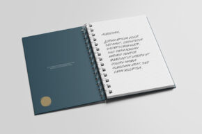 Open Spiral Notebook Mockup - Mockup World