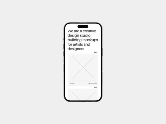 iPhone 14 Pro UI Mockup - Mockup World