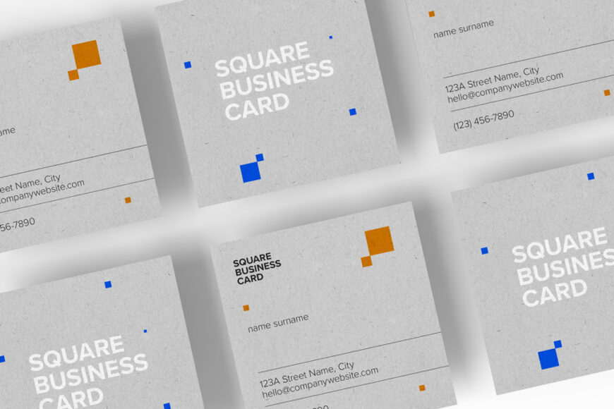 Square Flyers Presentation Mockup - Mockup World