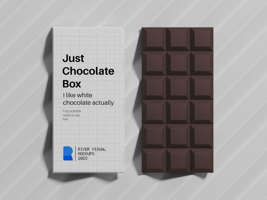 Chocolate Bar Packaging Mockup - Mockup World