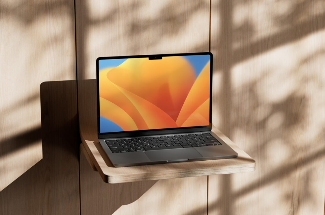 MacBook Pro (2016) with Touch Bar Mockup - Mockup World