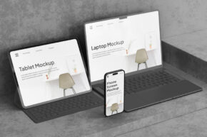 Apple Devices (MacBook, iPad and iPhone) Mockup - Mockup World
