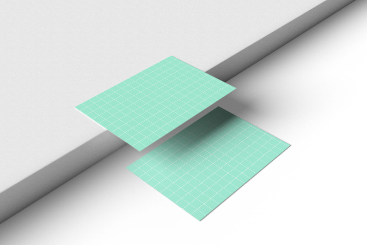 Two Postcards Mockup - Mockup World