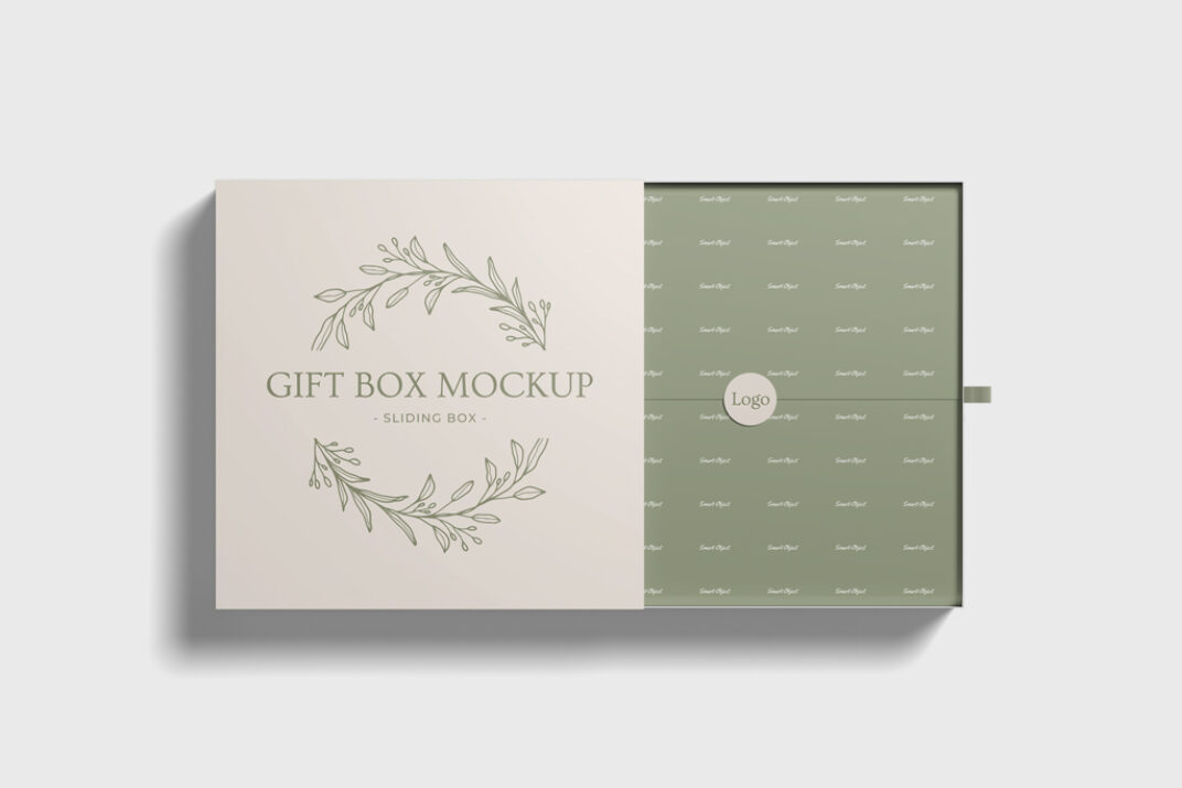 Slide-Open Gift Box Mockup - Mockup World