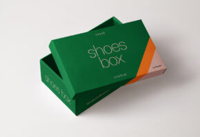 Half Opened Shoebox Mockup - Mockup World
