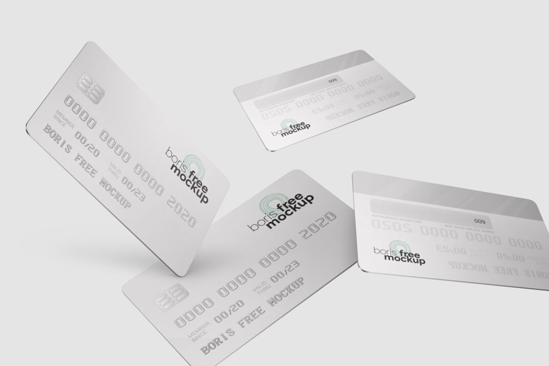 Plastic Credit Cards Mockup - Mockup World