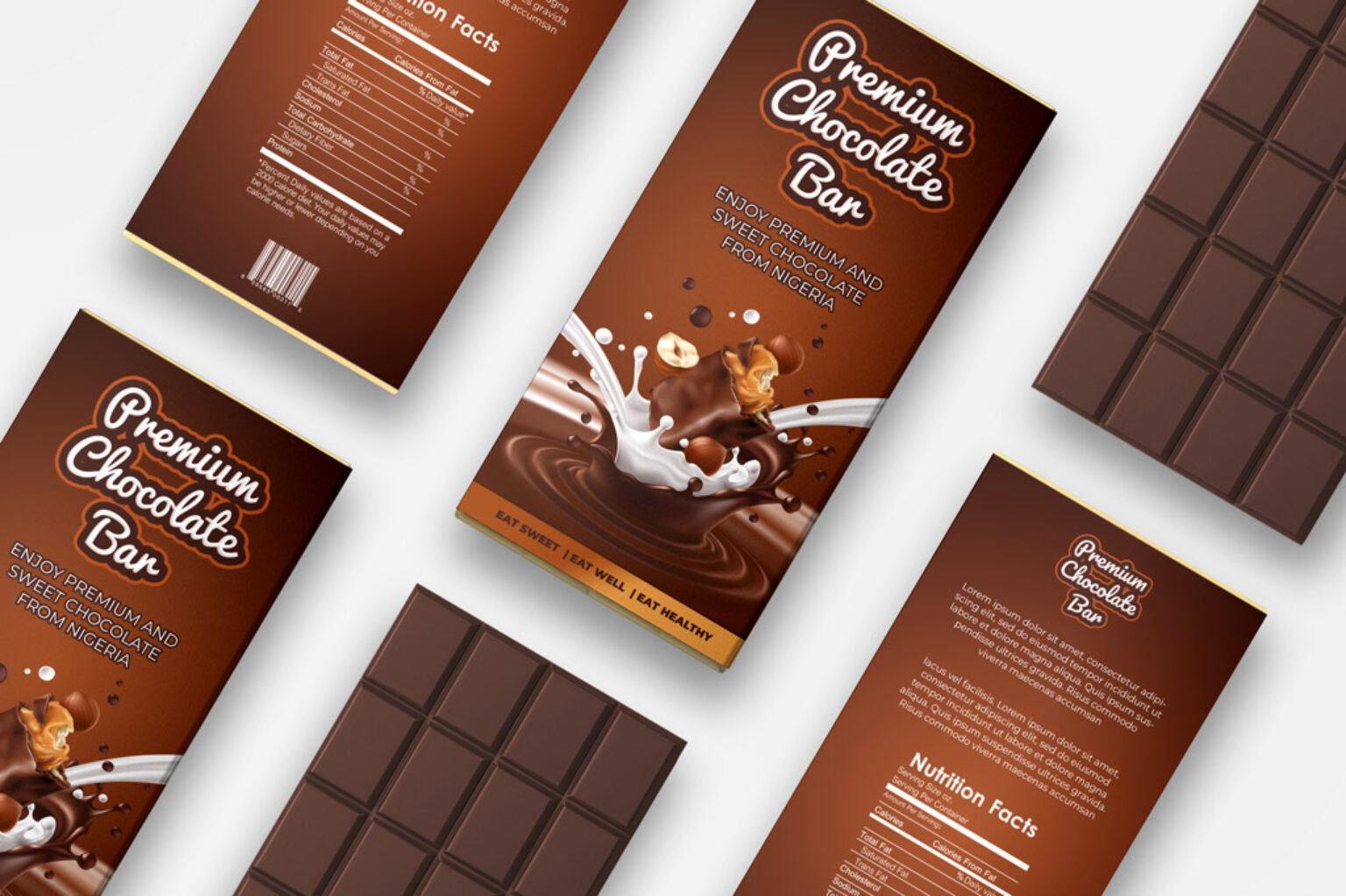 Chocolate Bar Mockup Bundle - Mockup World