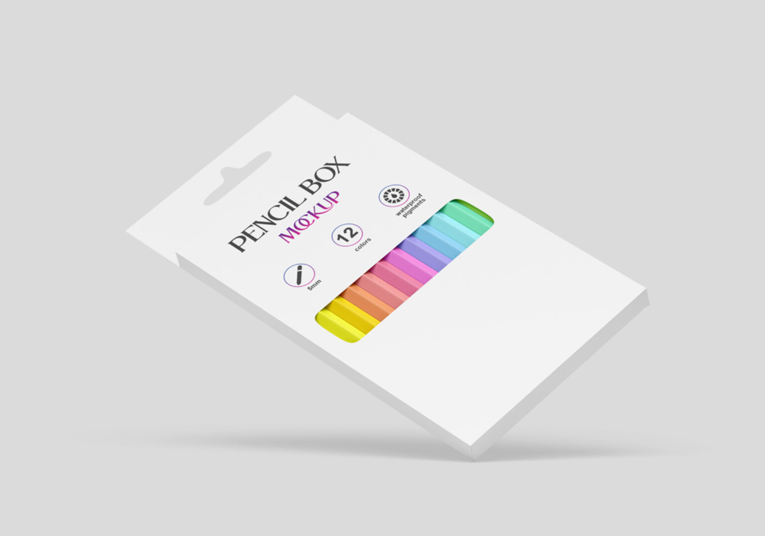 Box of Pencils Mockup - Mockup World
