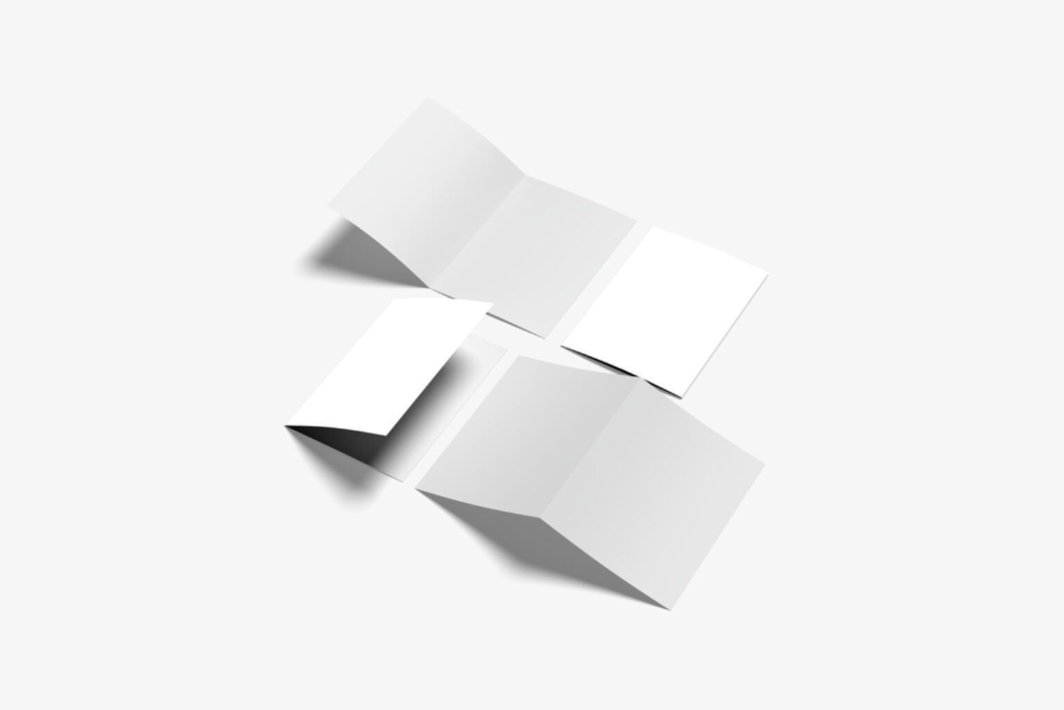 Bifold Brochures Mockup - Mockup World