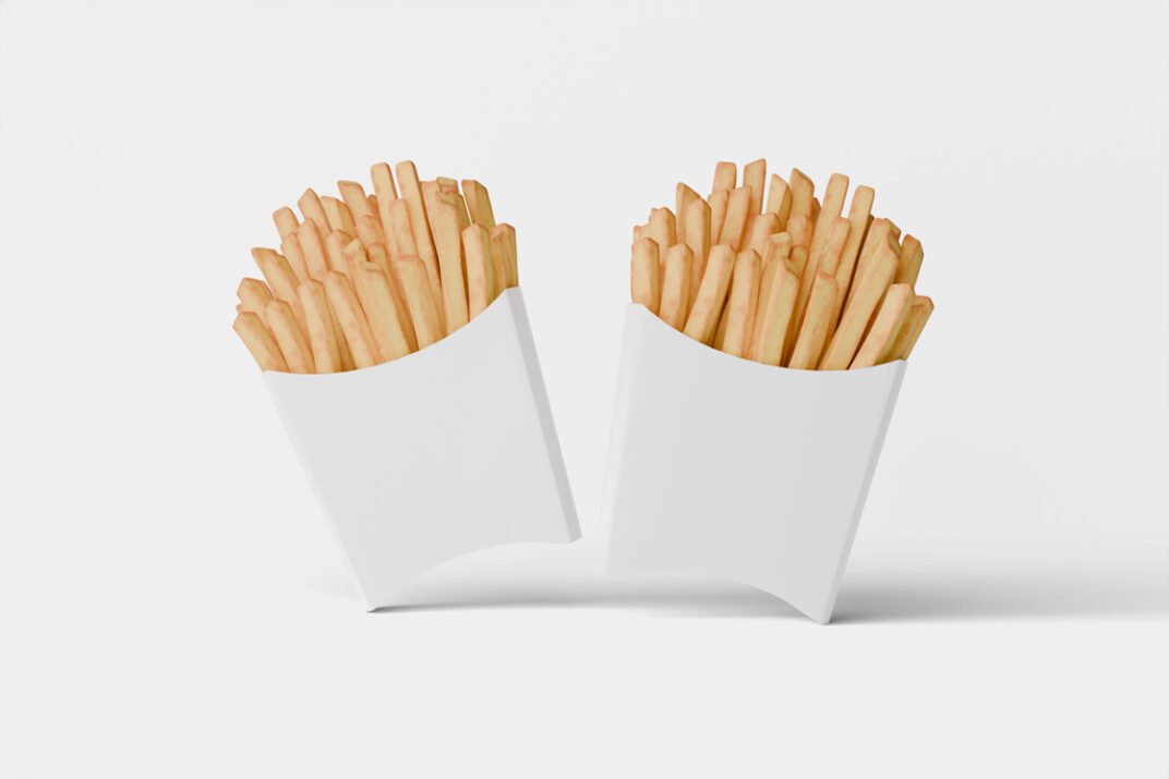 Frech Fries Packaging Box Mockup - Mockup World