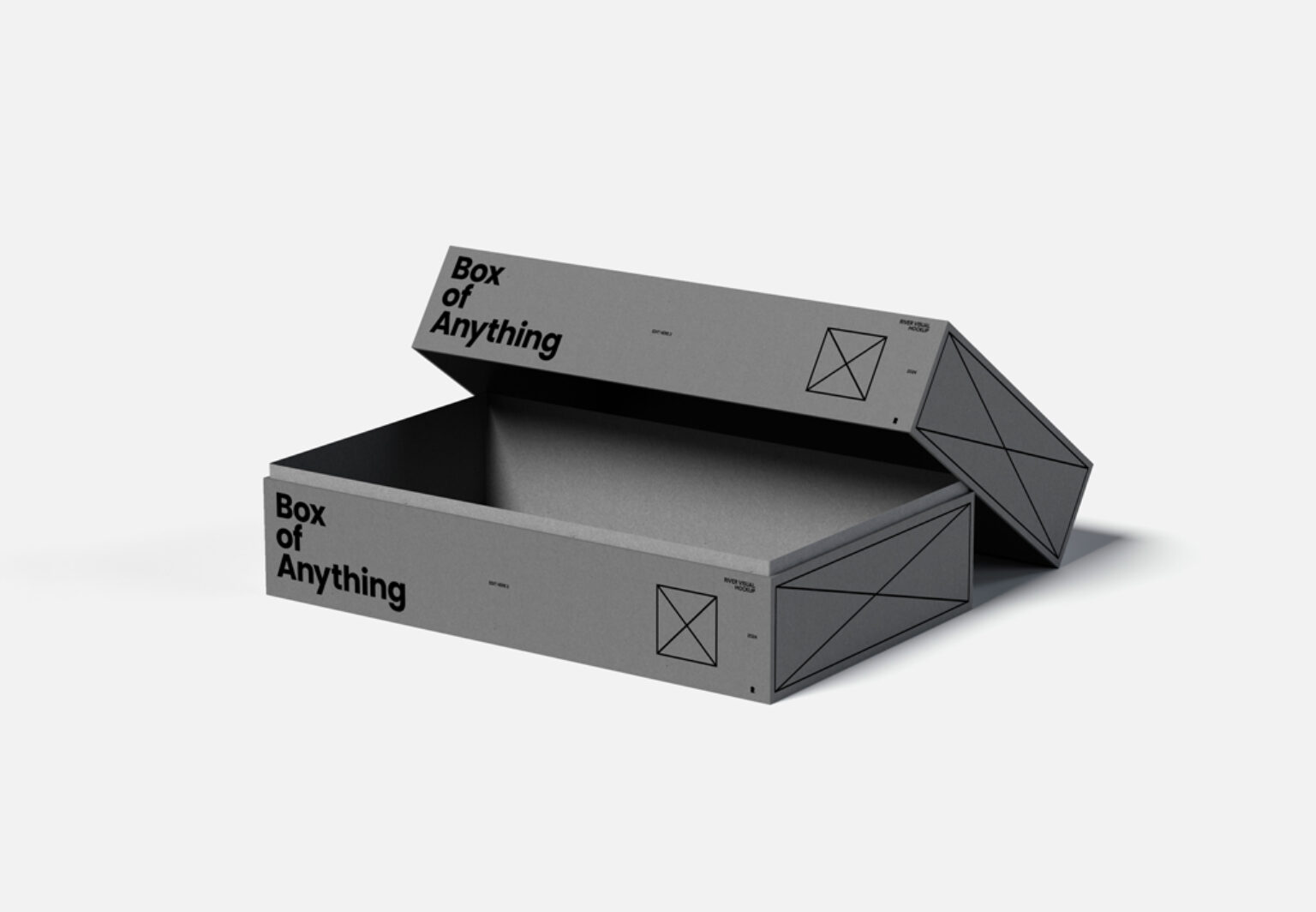 Slim open Box Mockup - Mockup World