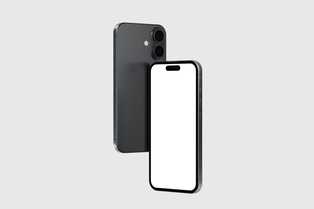 iPhone 16 (Front & Back) Mockup - The Creative Bits