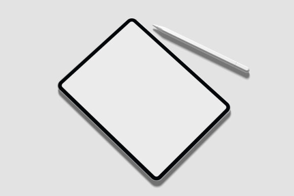 iPad Pro with Pencil Mockup - Mockup World