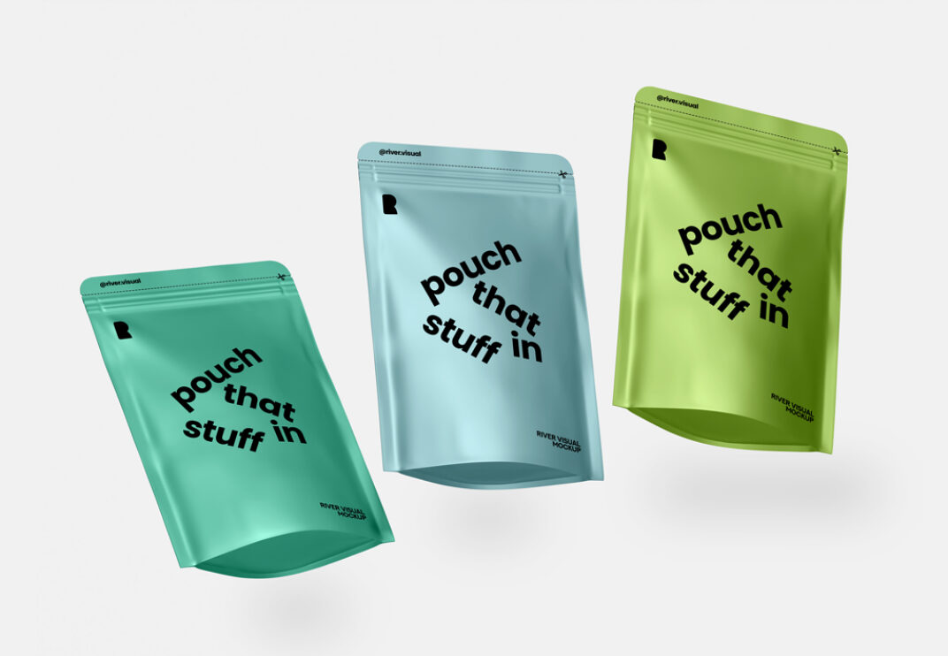Stand-up Pouches Mockup - Mockup World