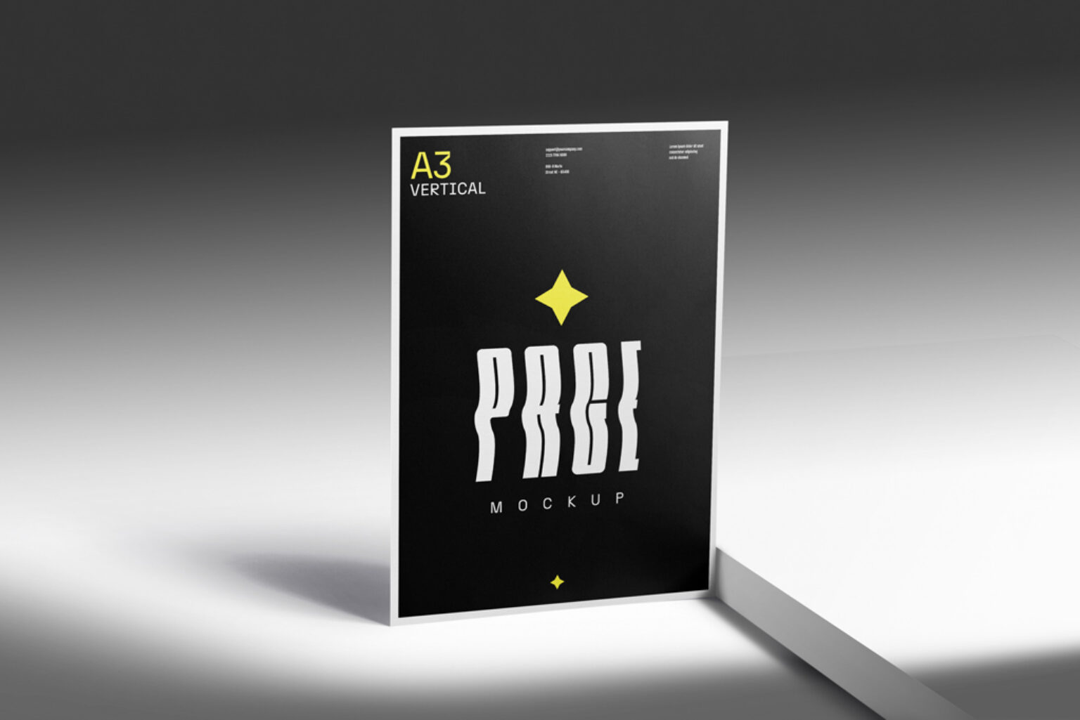 A3 Poster (vertical) Mockup - Mockup World