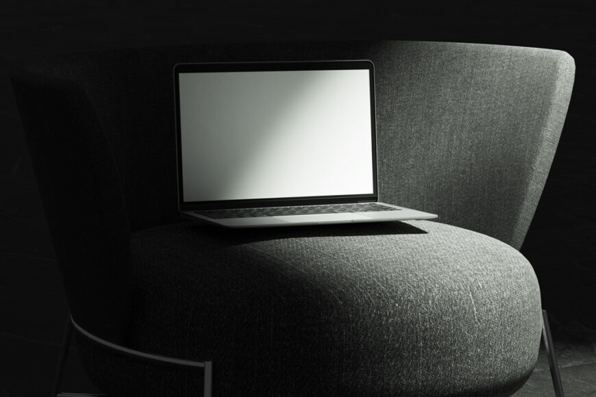 MacBook Air (dark Style) Mockup - The Creative Bits