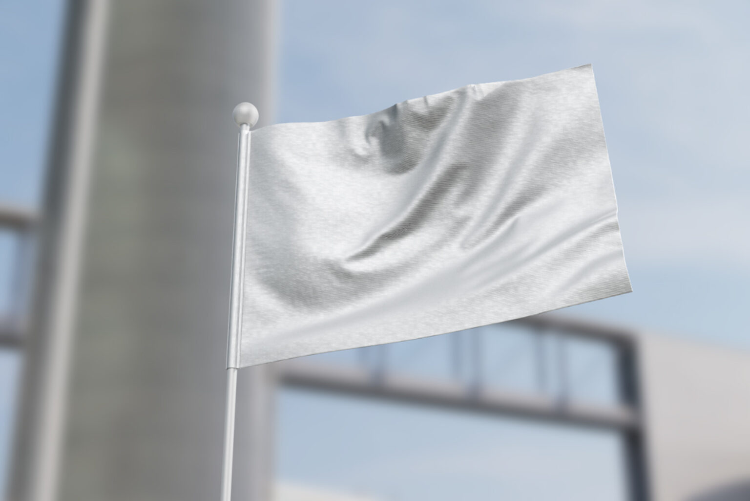 Small Flag Mockup - Mockup World