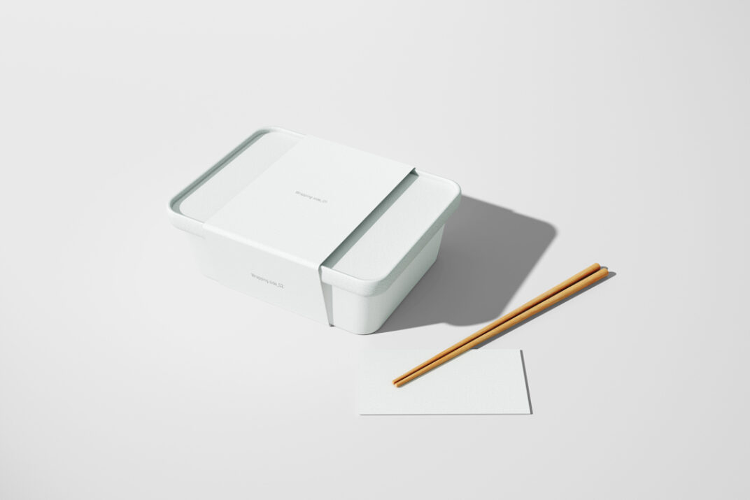 Asian Food Packaging Box Mockup - Mockup World