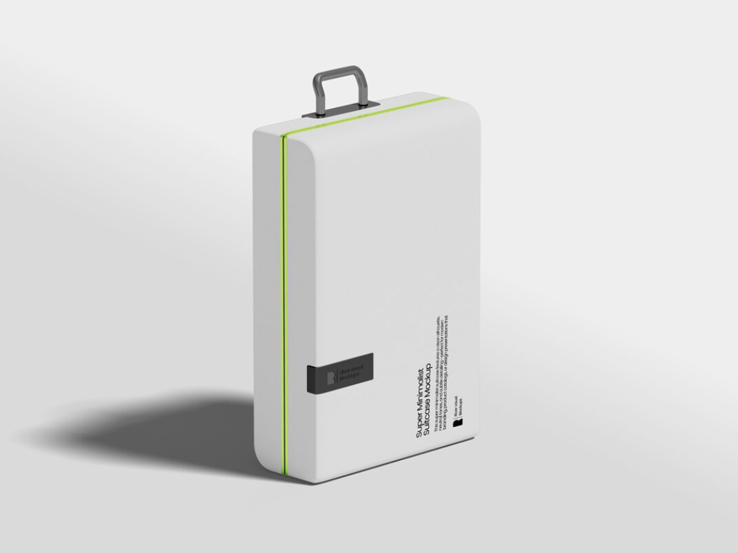 Modern Suitcase Mockup - Mockup World